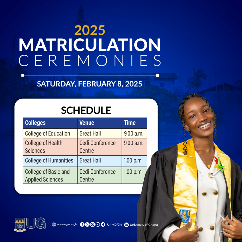 2025 Matriculation Ceremonies | University of Ghana